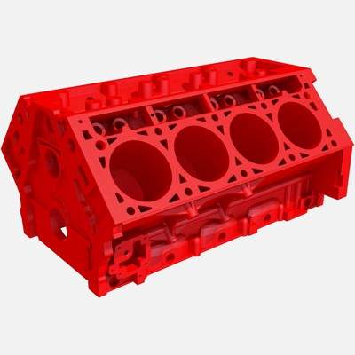 V8 Engine Block - 3D Model by 3D Horse