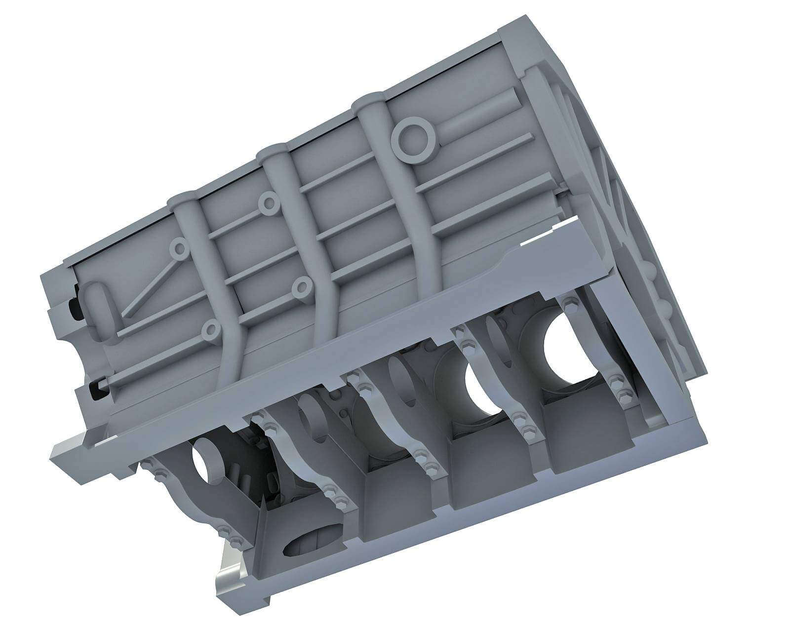 V8 Engine Block - 3D Model by 3D Horse