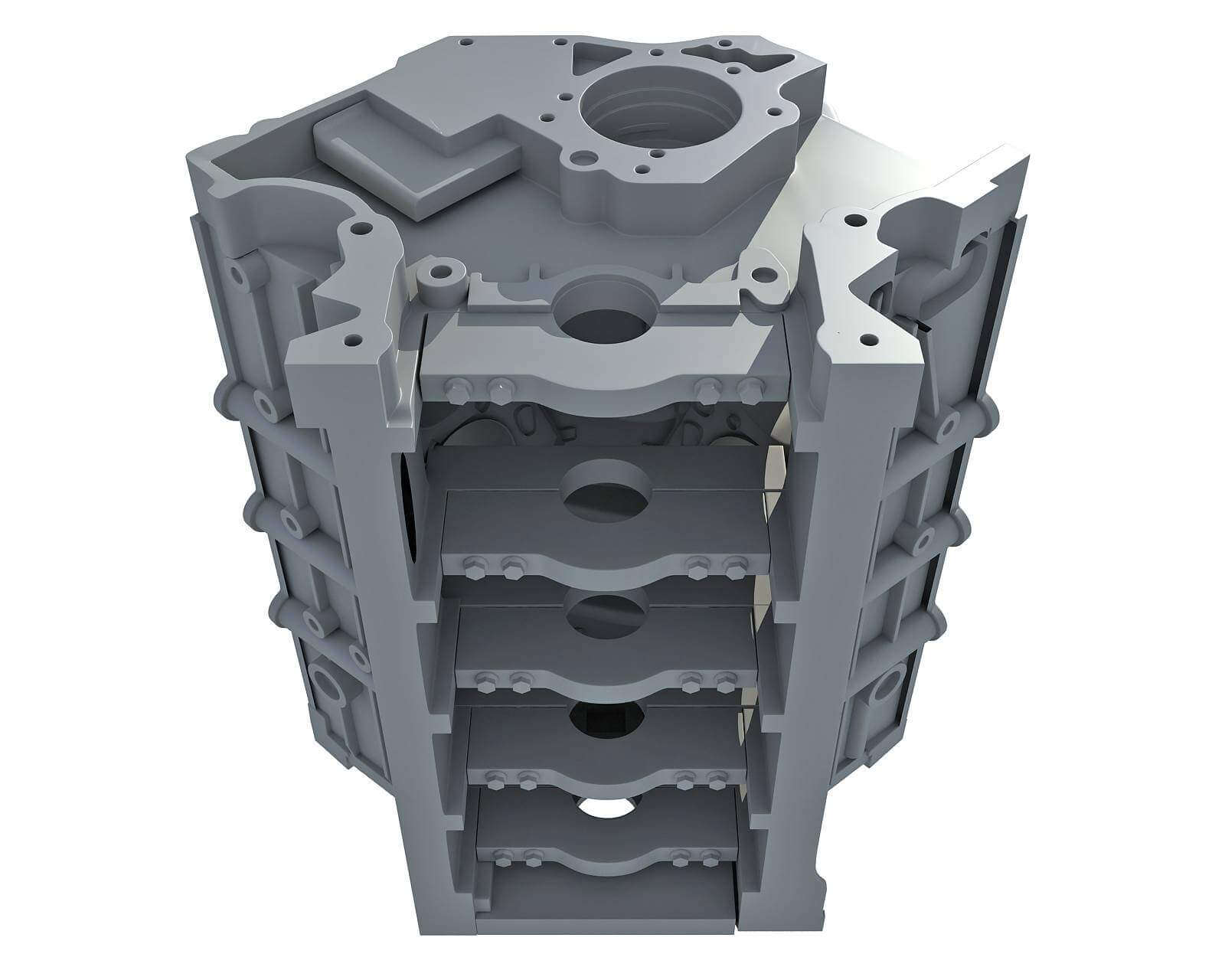 V8 Engine Block - 3D Model by 3D Horse