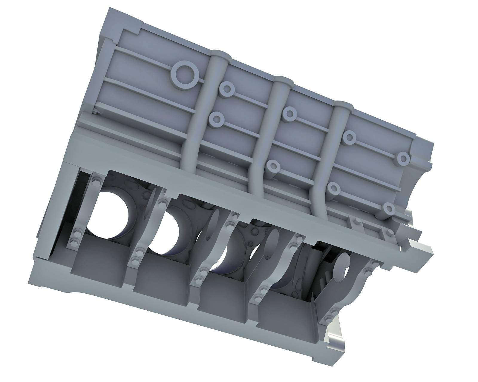 V8 Engine Block - 3D Model by 3D Horse