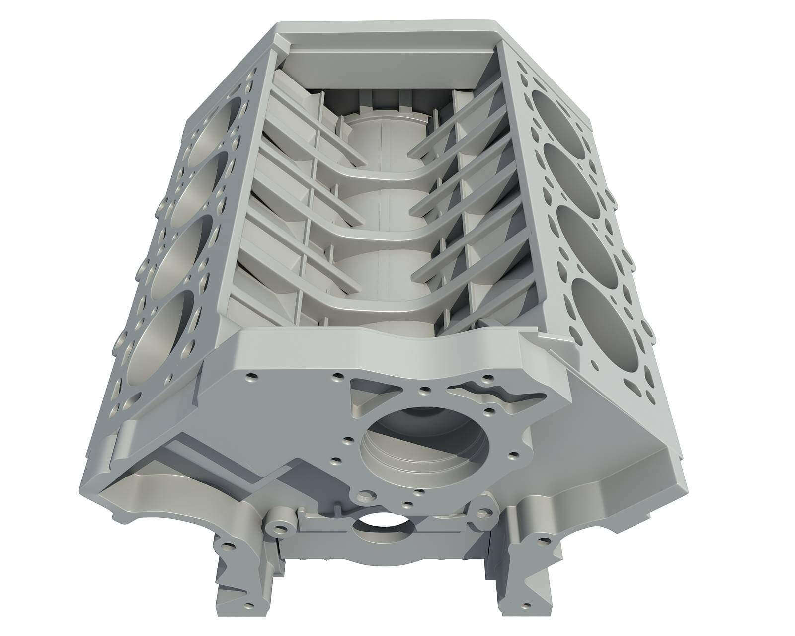 V8 Engine Block - 3D Model by 3D Horse