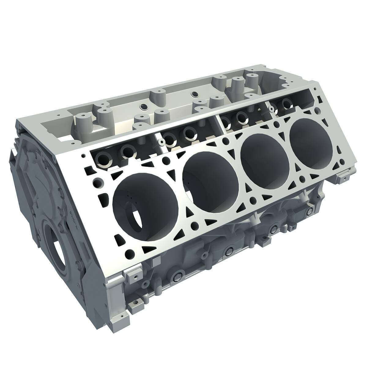 V8 Engine Block - 3D Model by 3D Horse