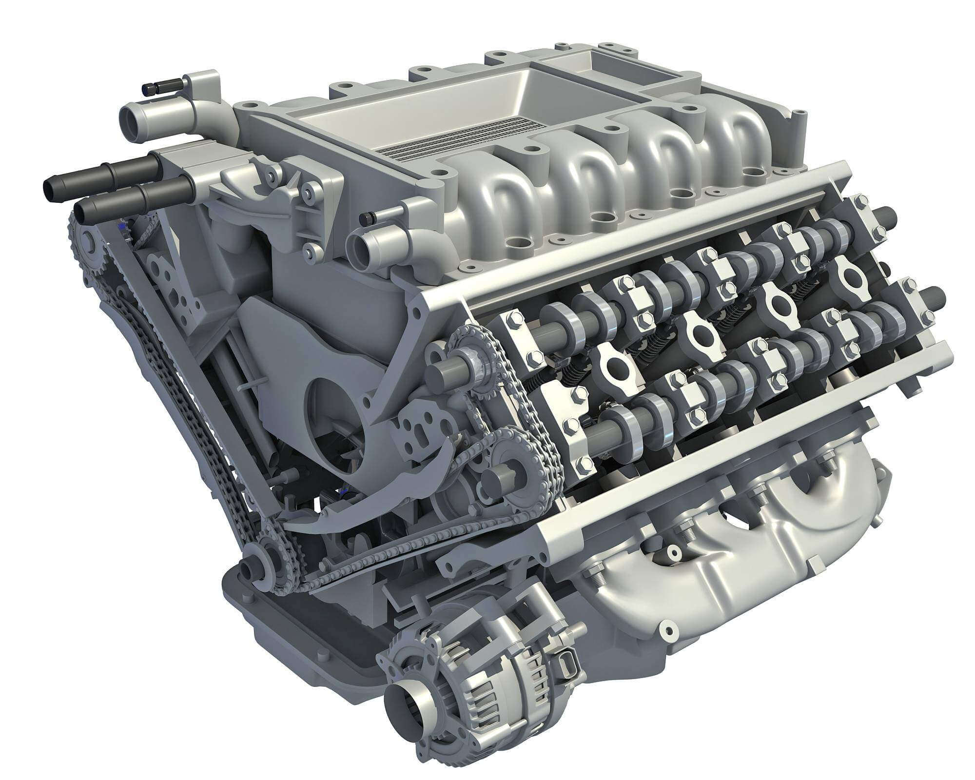 Animated V8 Engine - 3D Model by 3D Horse