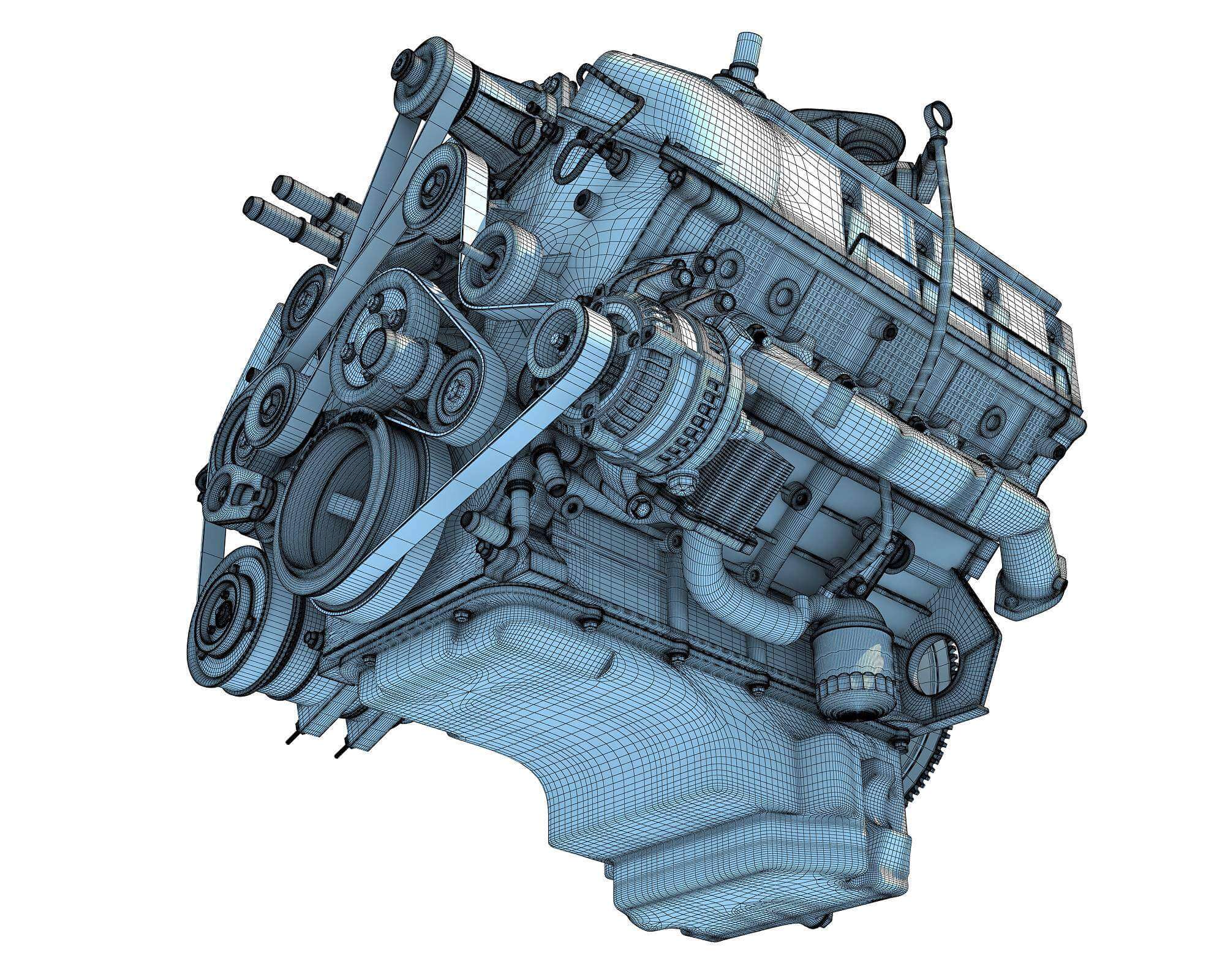 V8 Engine - 3D Model by 3D Horse