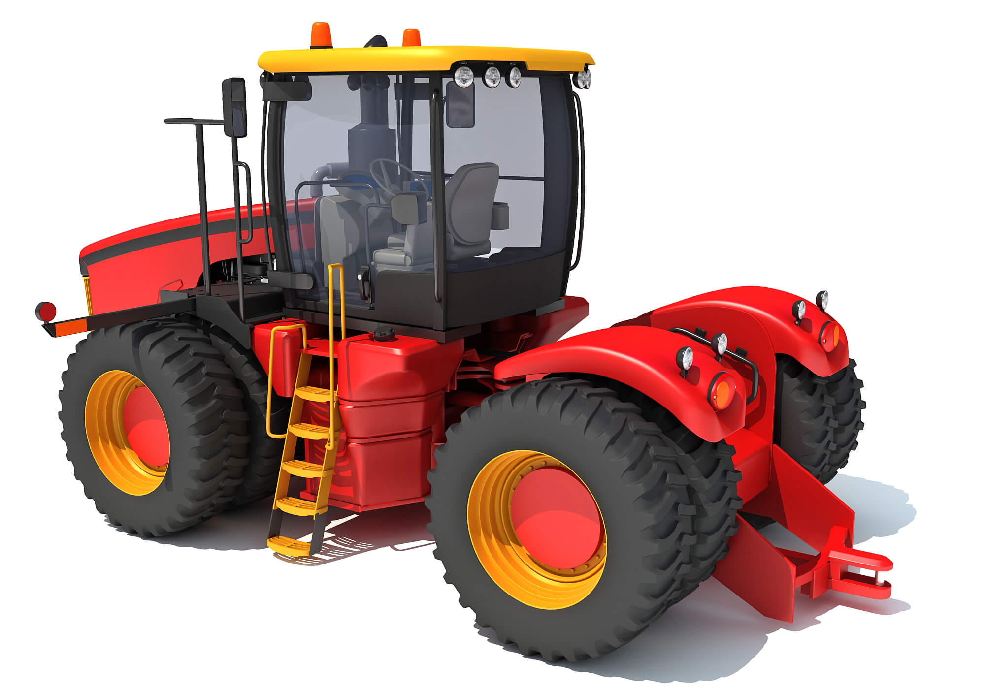 Versatile Wheeled Articulated Tractor - 3D Model by 3D Horse