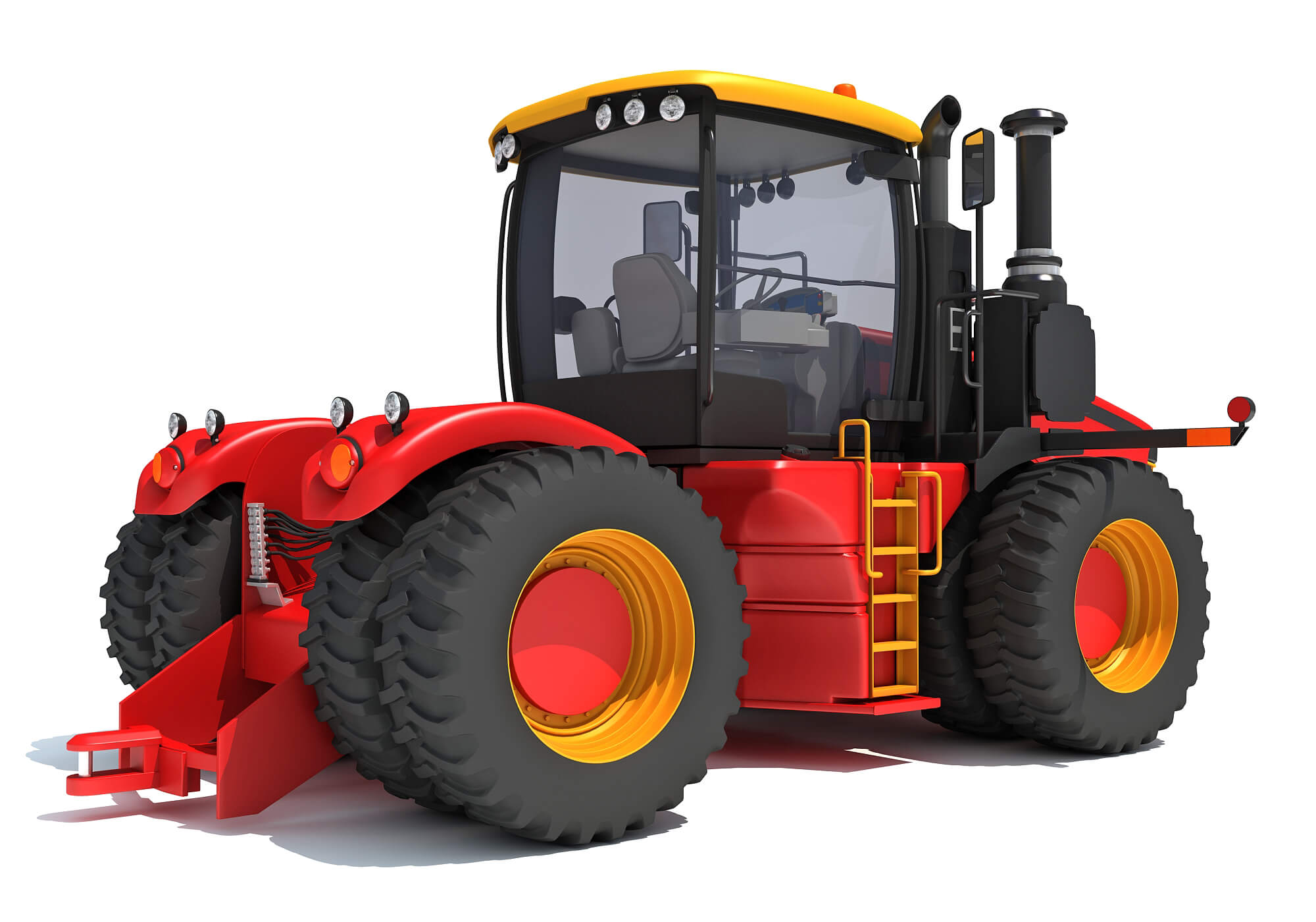 Versatile Wheeled Articulated Tractor - 3D Model by 3D Horse