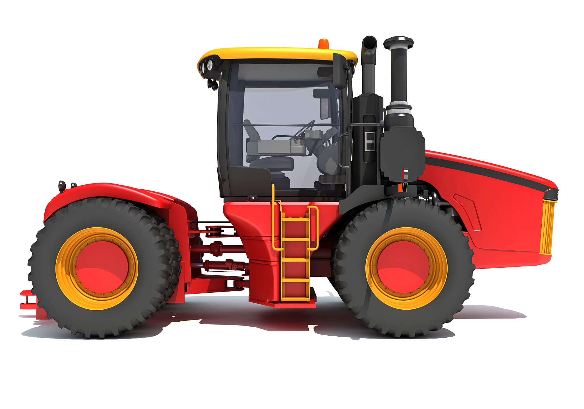 Versatile Wheeled Articulated Tractor - 3D Model by 3D Horse