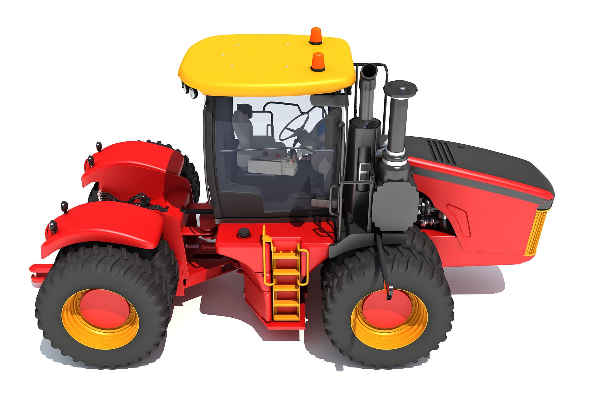 Versatile Wheeled Articulated Tractor - 3D Model by 3D Horse