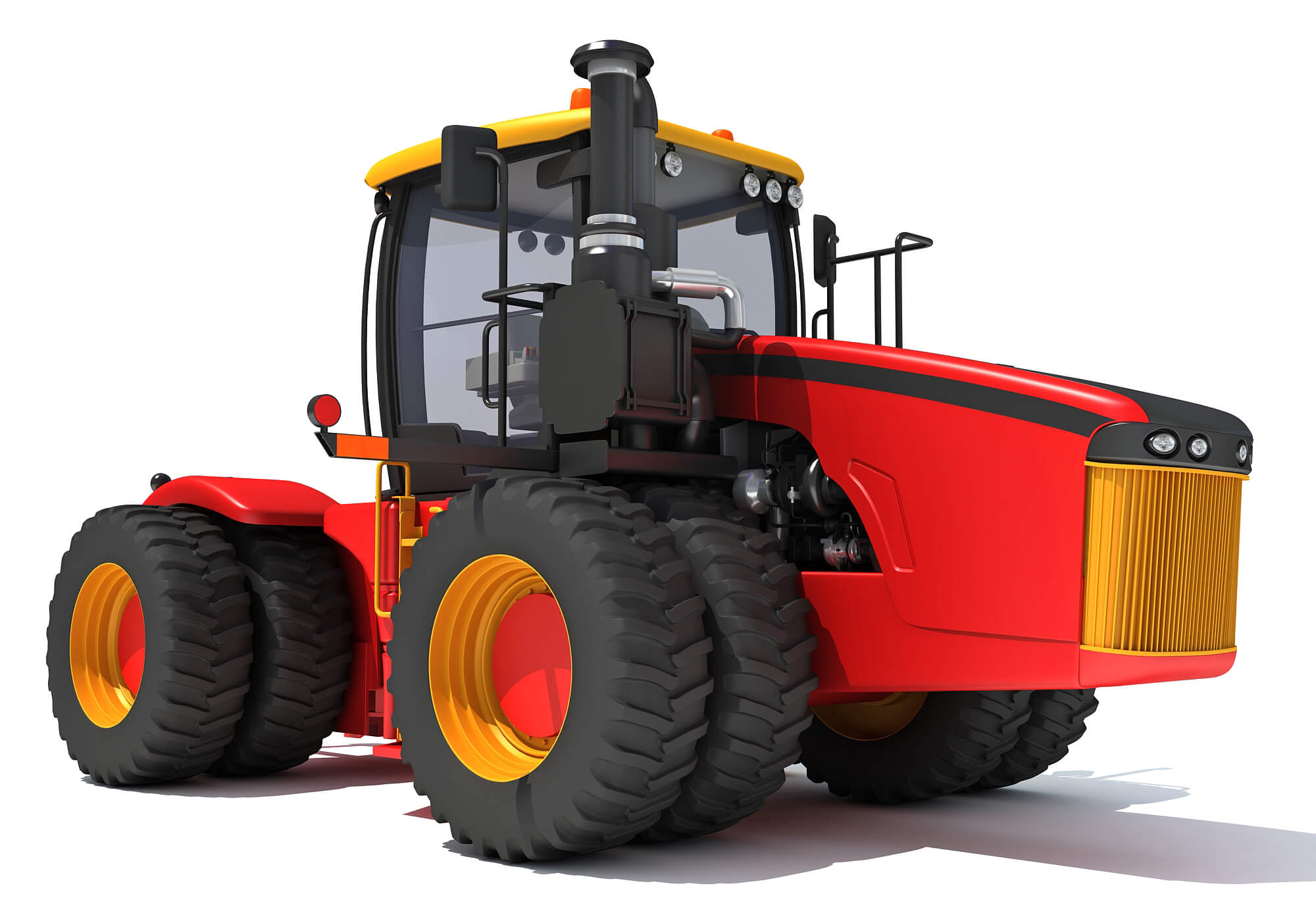 Versatile Wheeled Articulated Tractor - 3D Model by 3D Horse