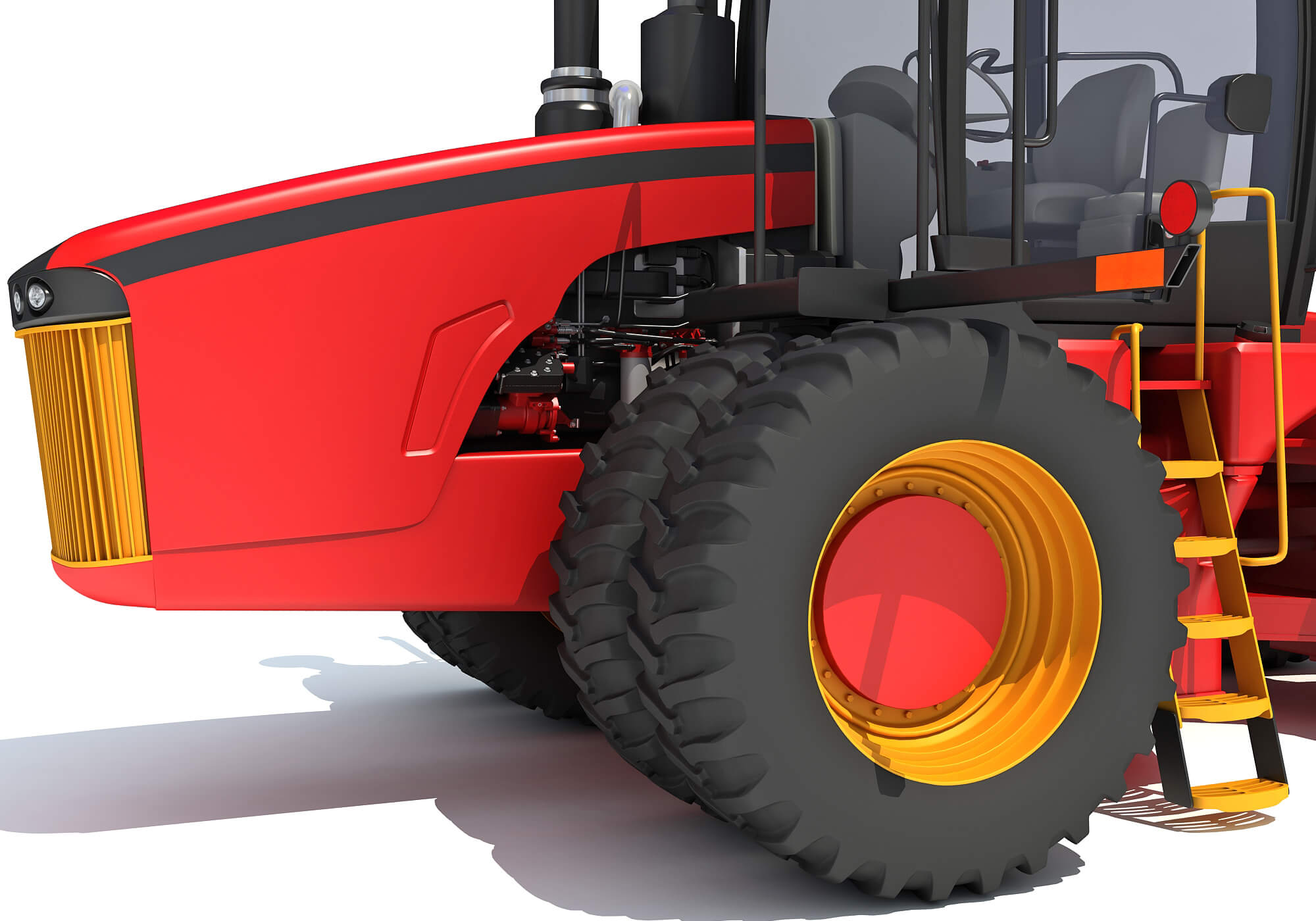 Versatile Wheeled Articulated Tractor - 3D Model by 3D Horse