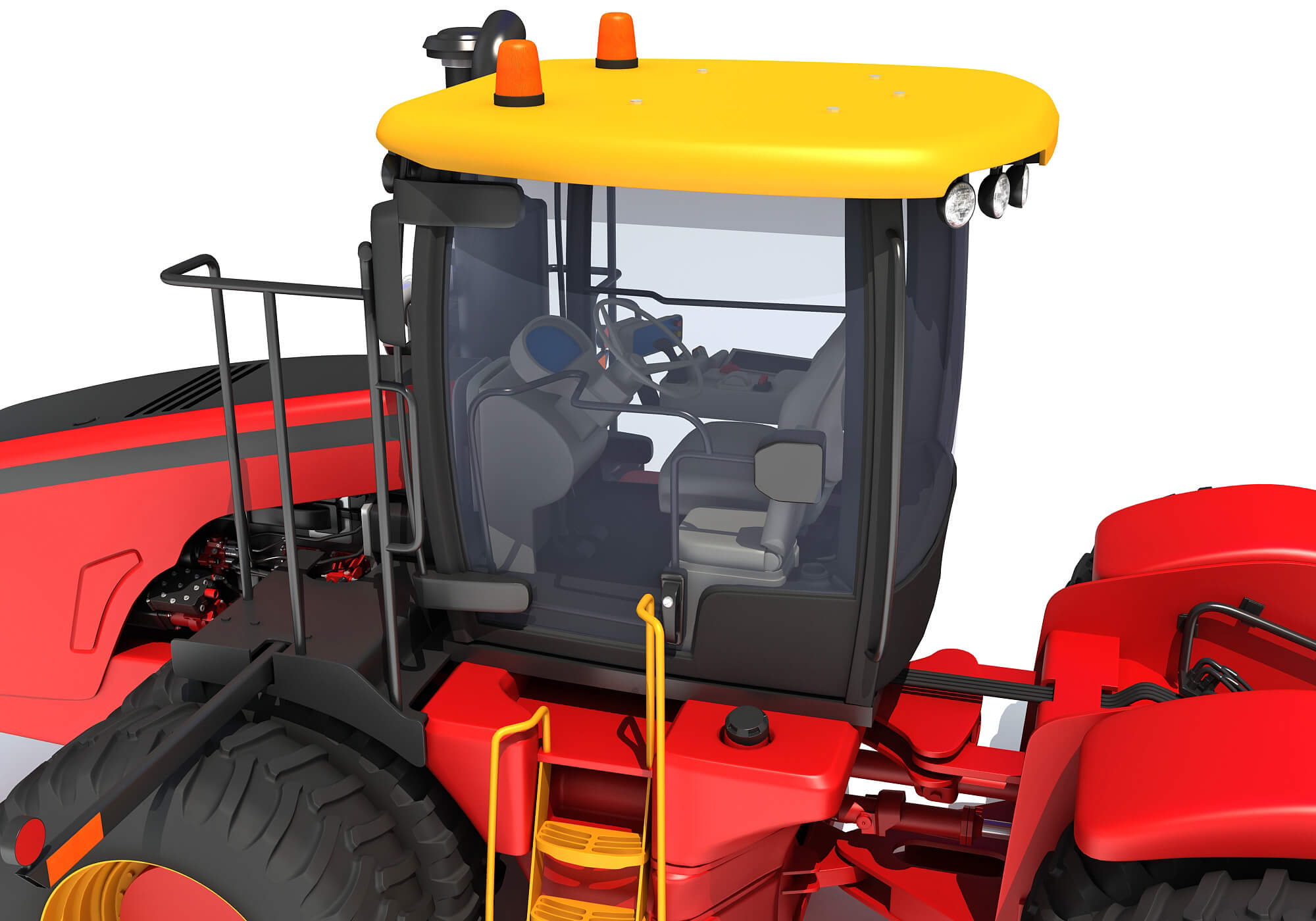 Versatile Wheeled Articulated Tractor - 3D Model by 3D Horse