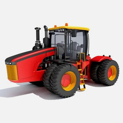Versatile Wheeled Articulated Tractor - 3D Model by 3D Horse