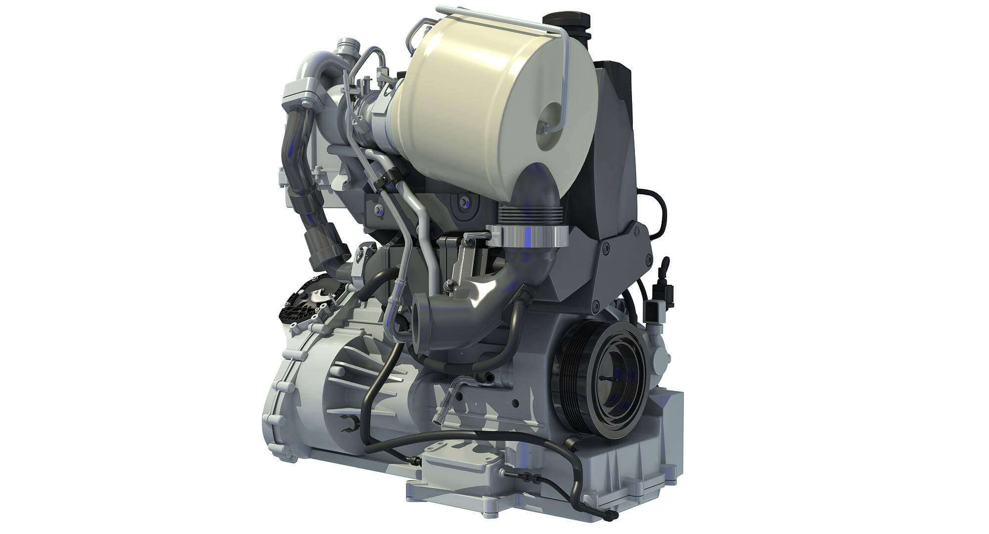 Volkswagen XL1 Engine - 3D Model by 3D Horse