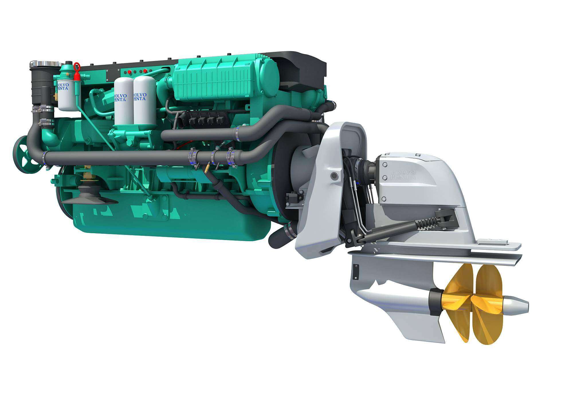 Volvo Penta Marine Engine - 3D Model by 3D Horse