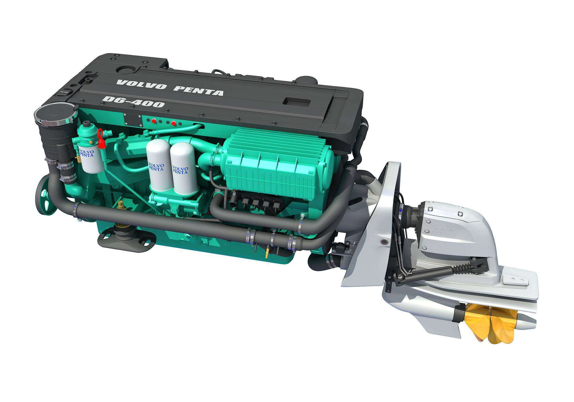 Volvo Penta Marine Engine - 3D Model by 3D Horse