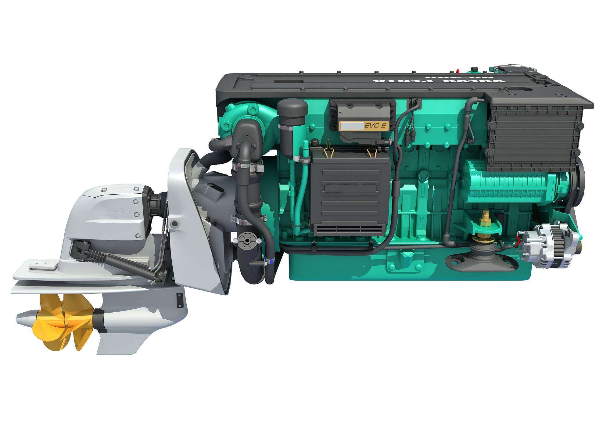 Volvo Penta Marine Engine - 3D Model by 3D Horse
