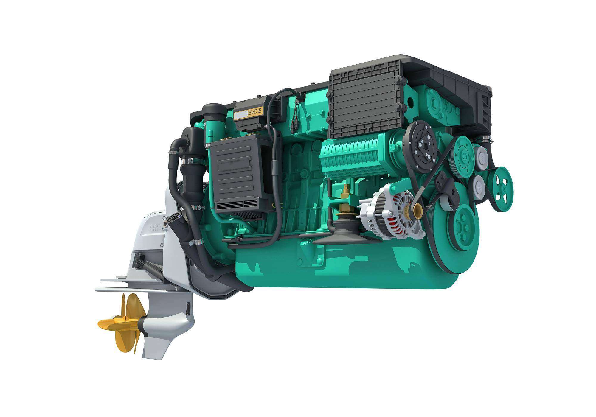 Volvo Penta Marine Engine - 3D Model by 3D Horse