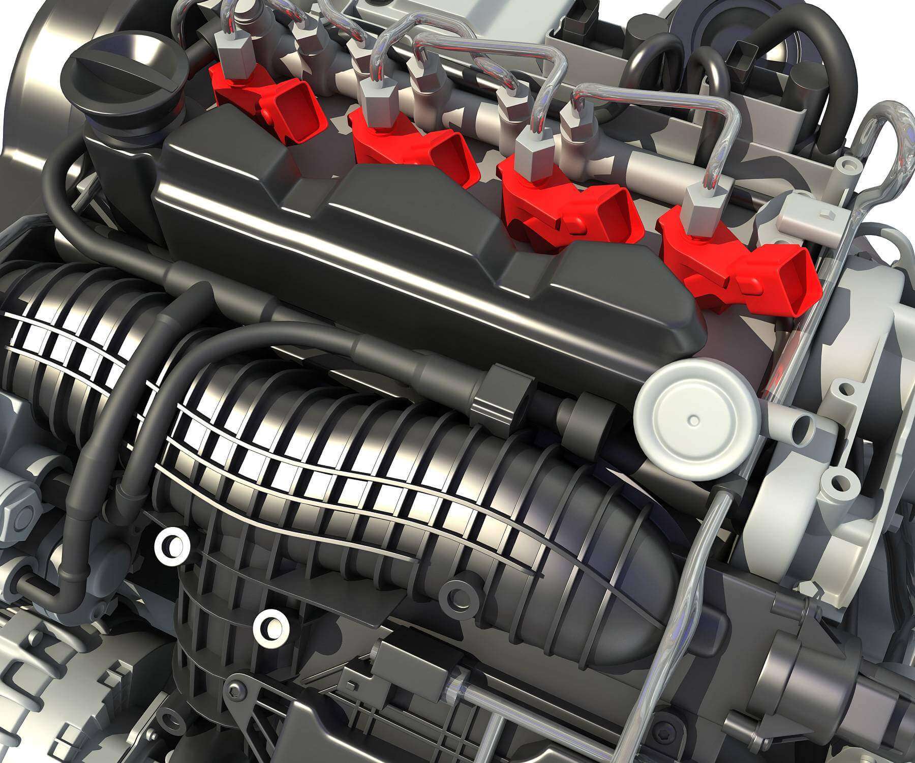 Volvo Supercharged Diesel Engine S60 T6 Drive-E 3D Model by 3D Horse