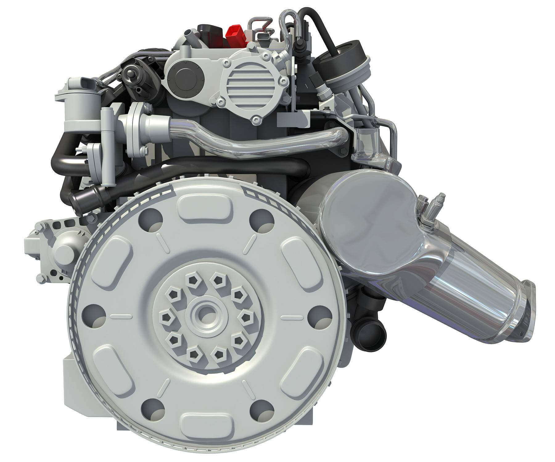 Volvo Supercharged Diesel Engine S60 T6 Drive-E 3D Model by 3D Horse
