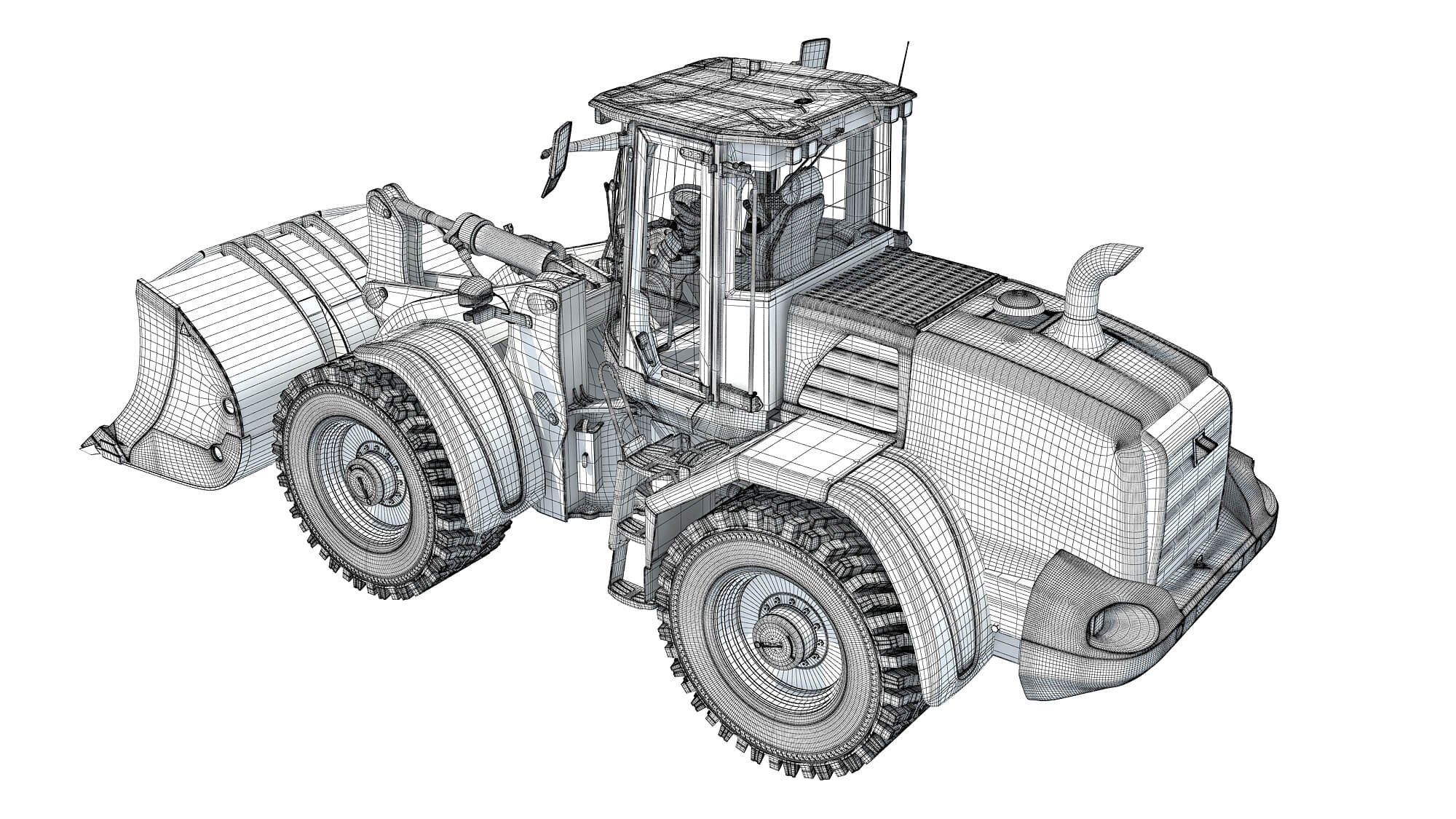 Wheel Loader 14 - 3D Model by 3D Horse