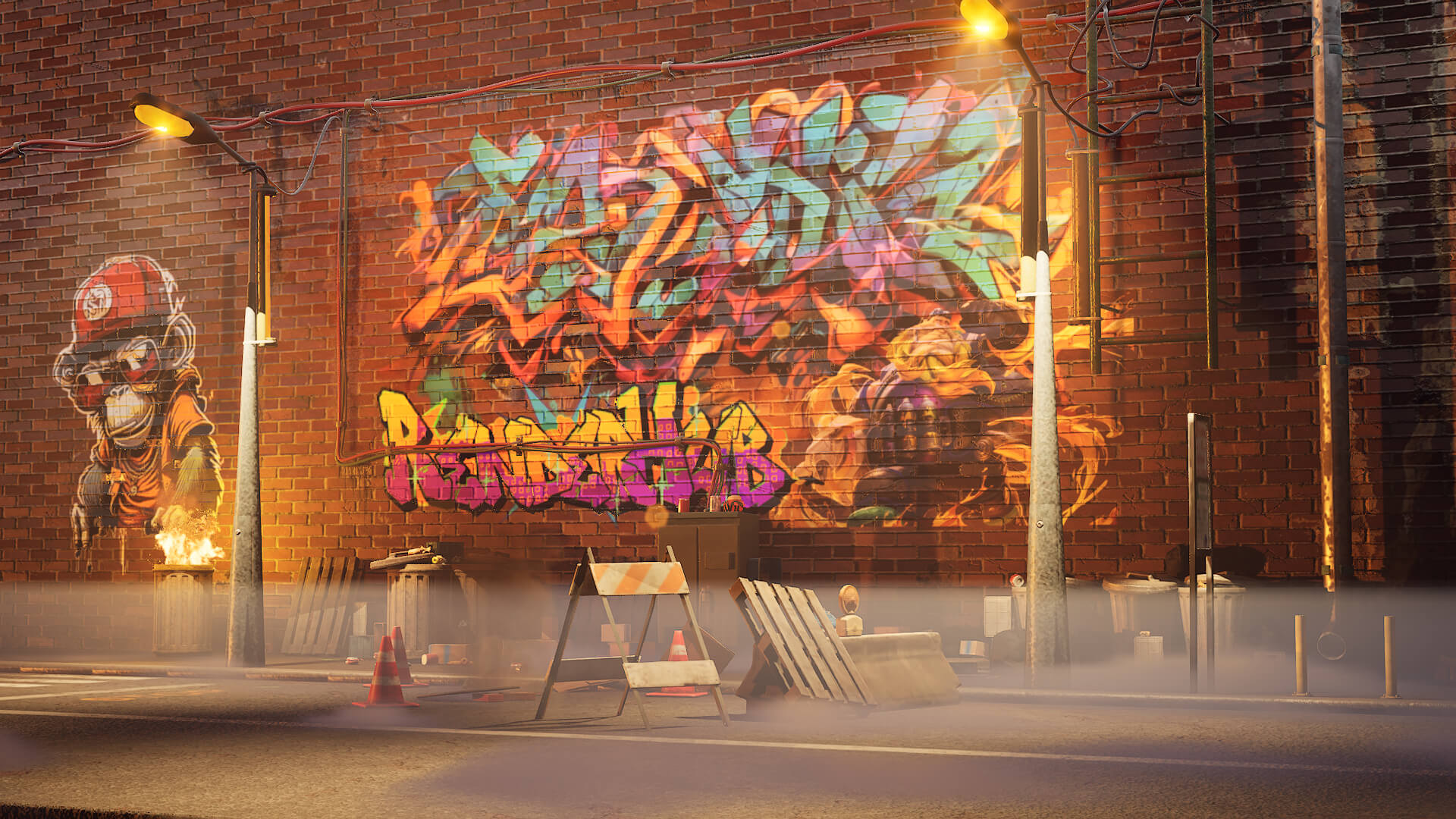 Graffiti 3D Render, Digital Art by 3D_Kod