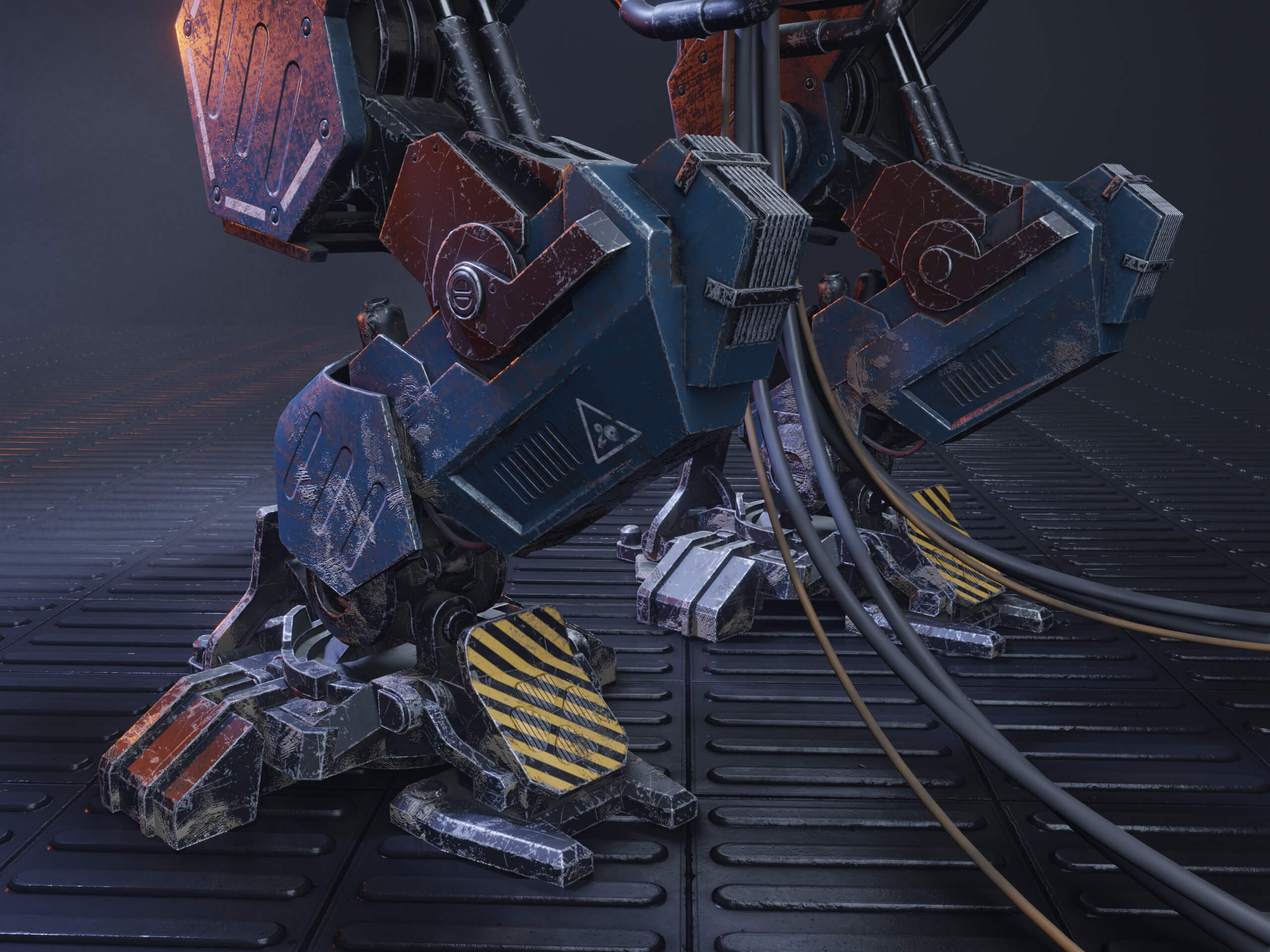 Mech 3D Render, Digital Art by 3D_Kod