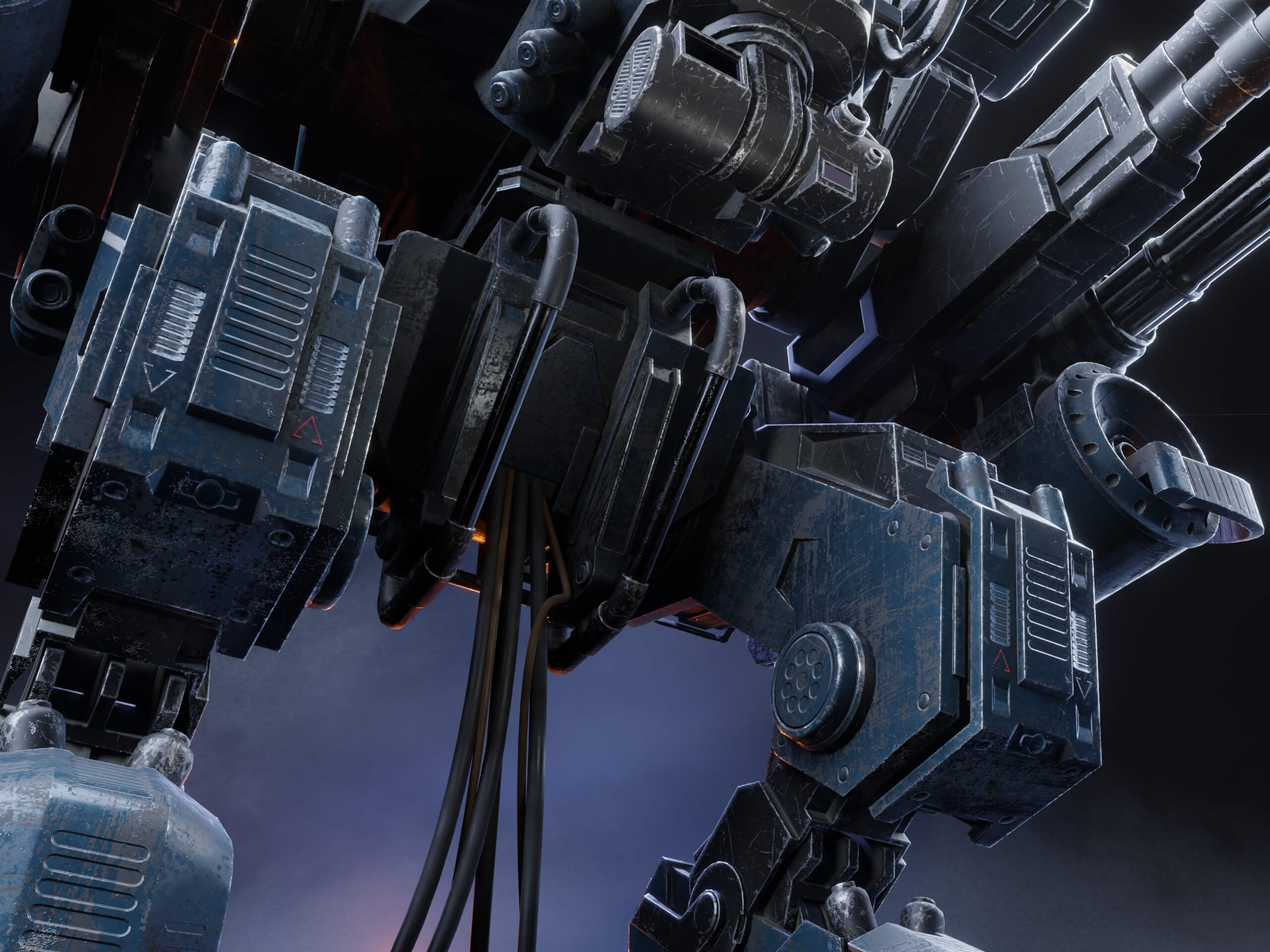 Mech 3D Render, Digital Art by 3D_Kod