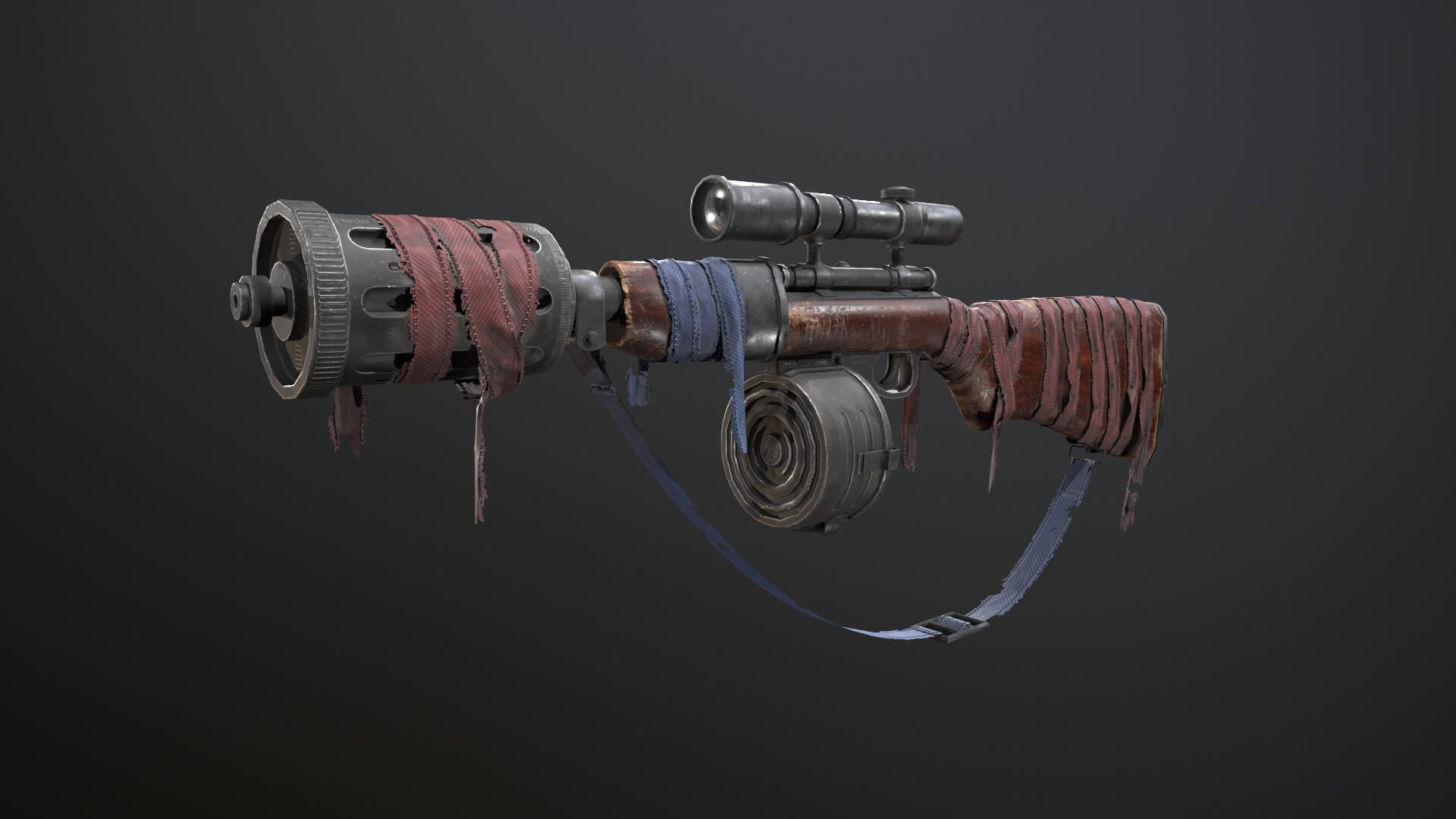 Stylized sniper rifle 3D Render, Digital Art by 3D_Kod