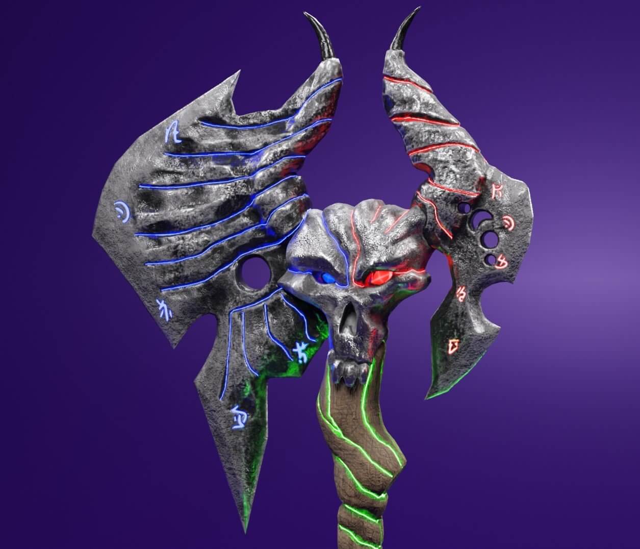 Magic Axe - 3D Model by 3D_Kod