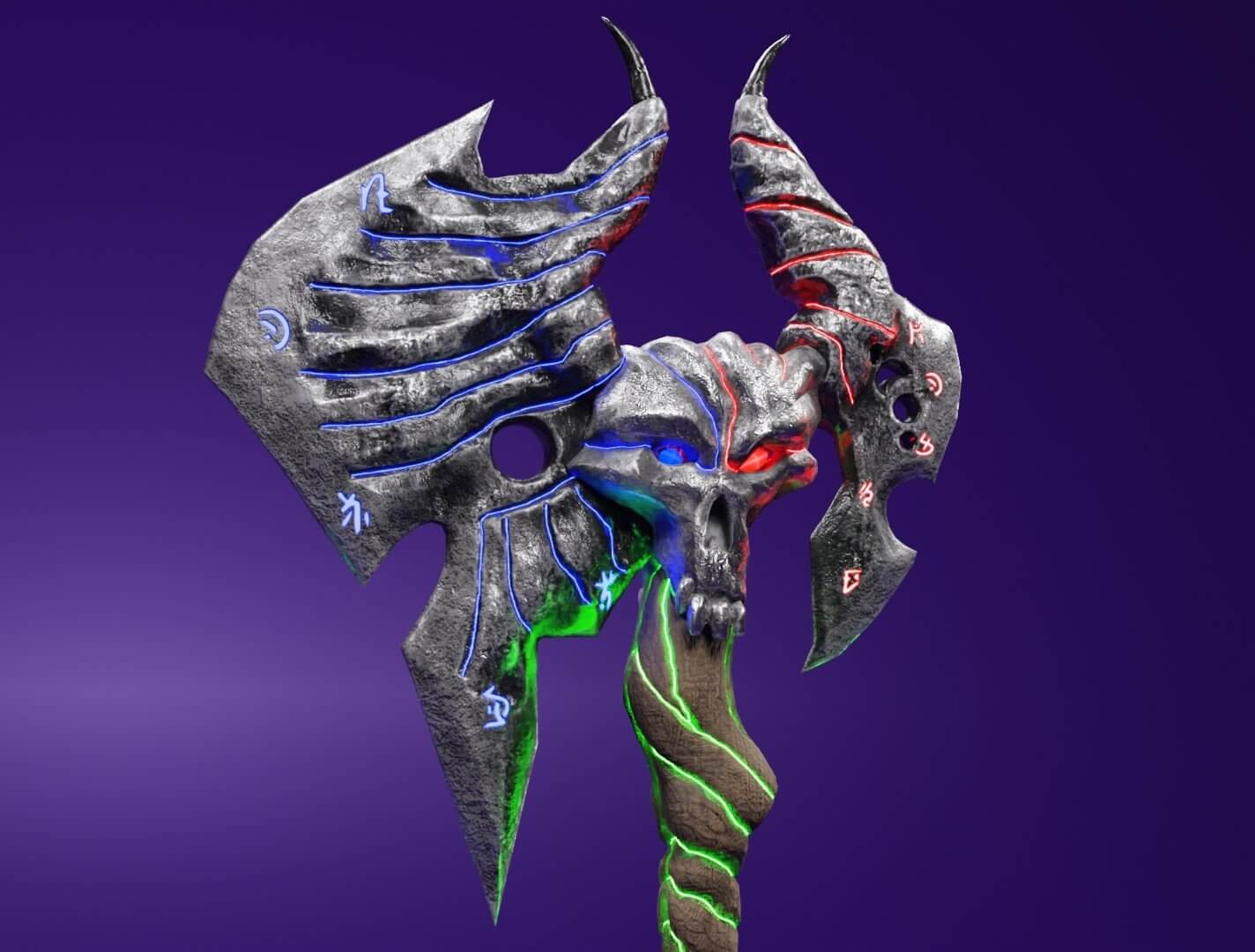 Magic Axe - 3D Model by 3D_Kod