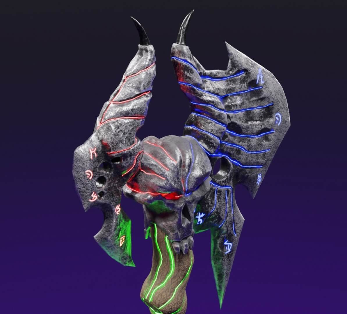 Magic Axe - 3D Model by 3D_Kod