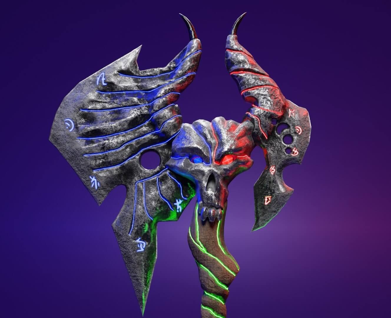 Magic Axe - 3D Model by 3D_Kod