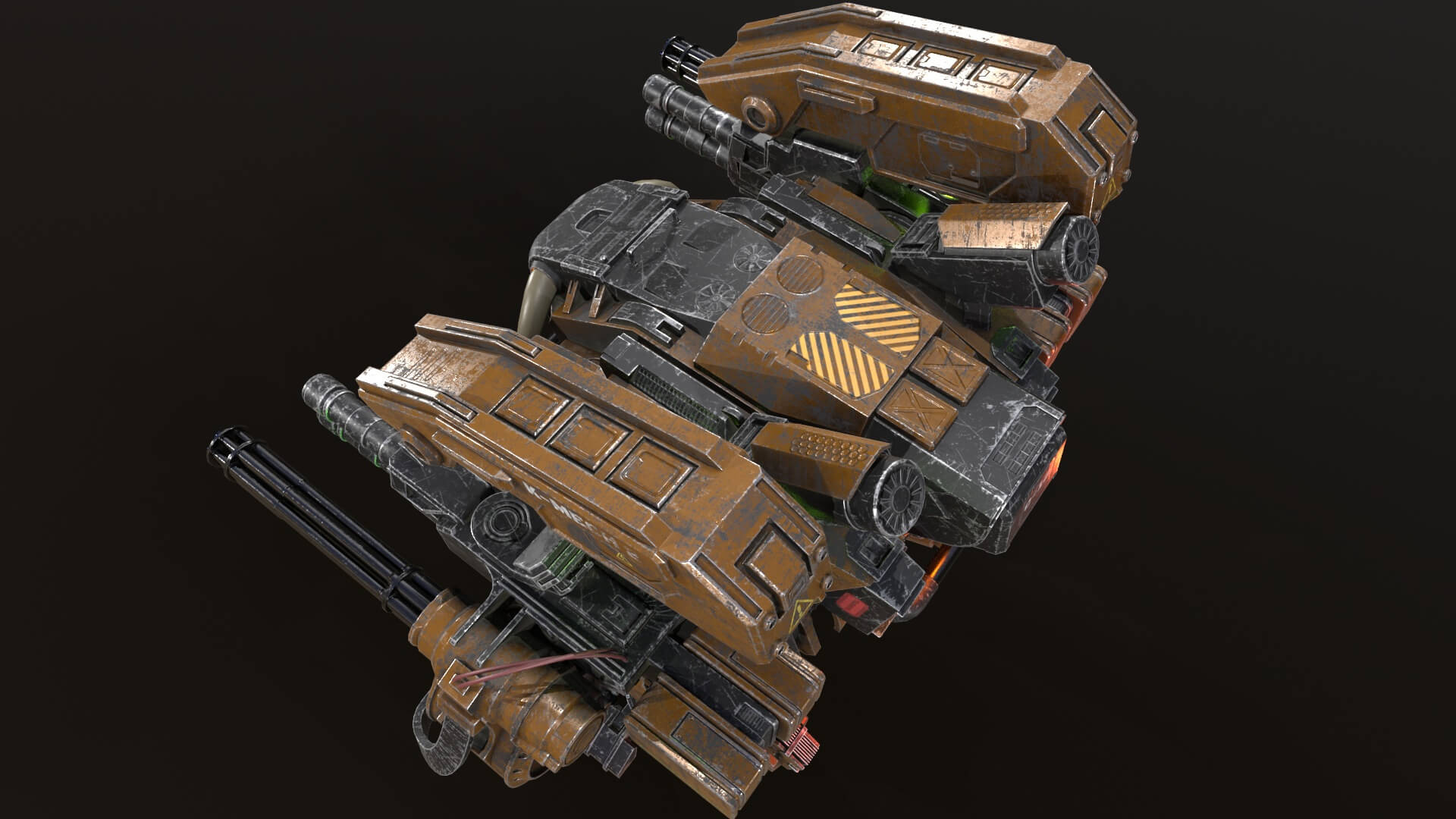 Mech in Military Style - 3D Model by 3D_Kod