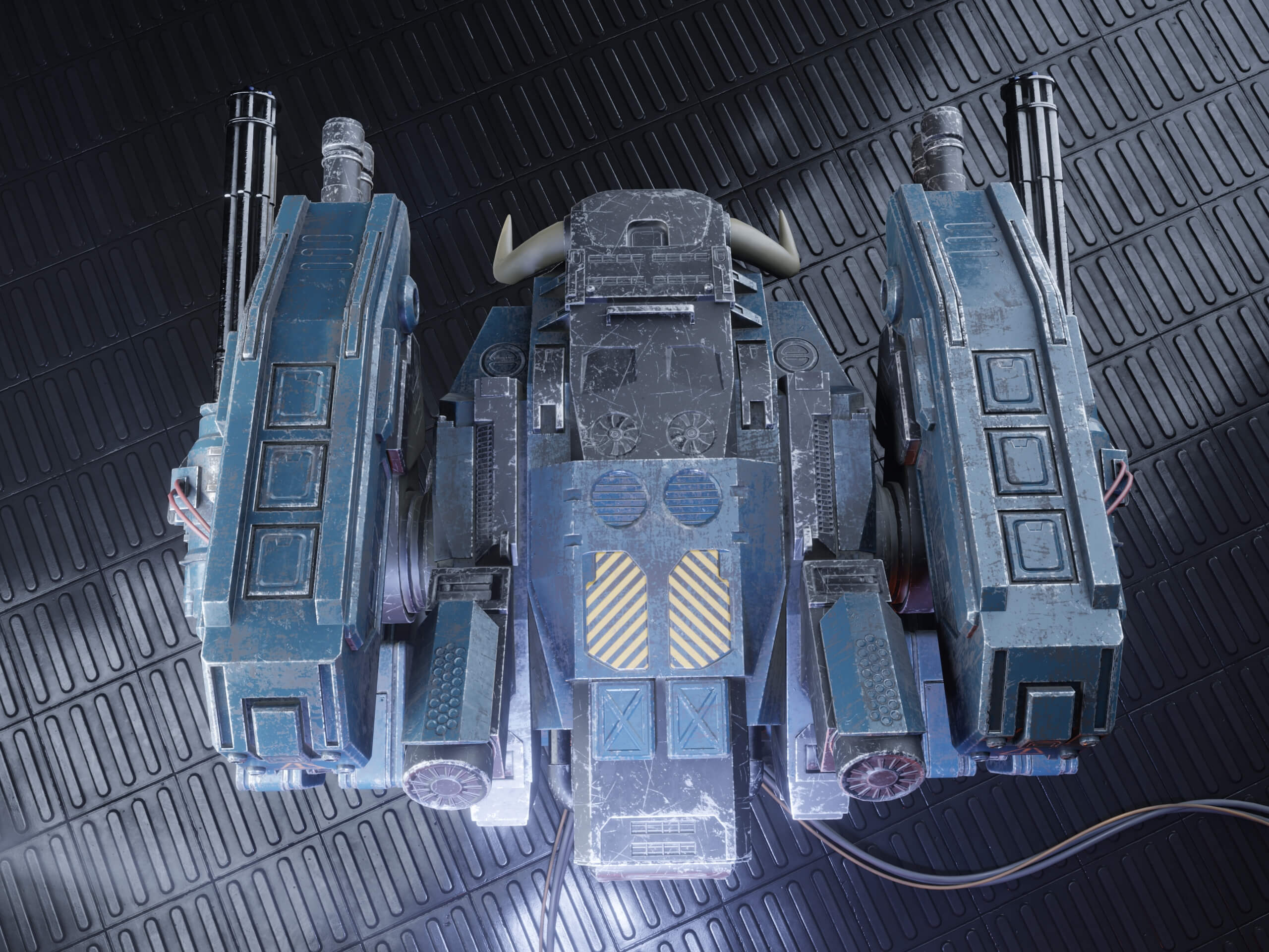 Realistic Mech in Military Style - 3D Model by 3D_Kod