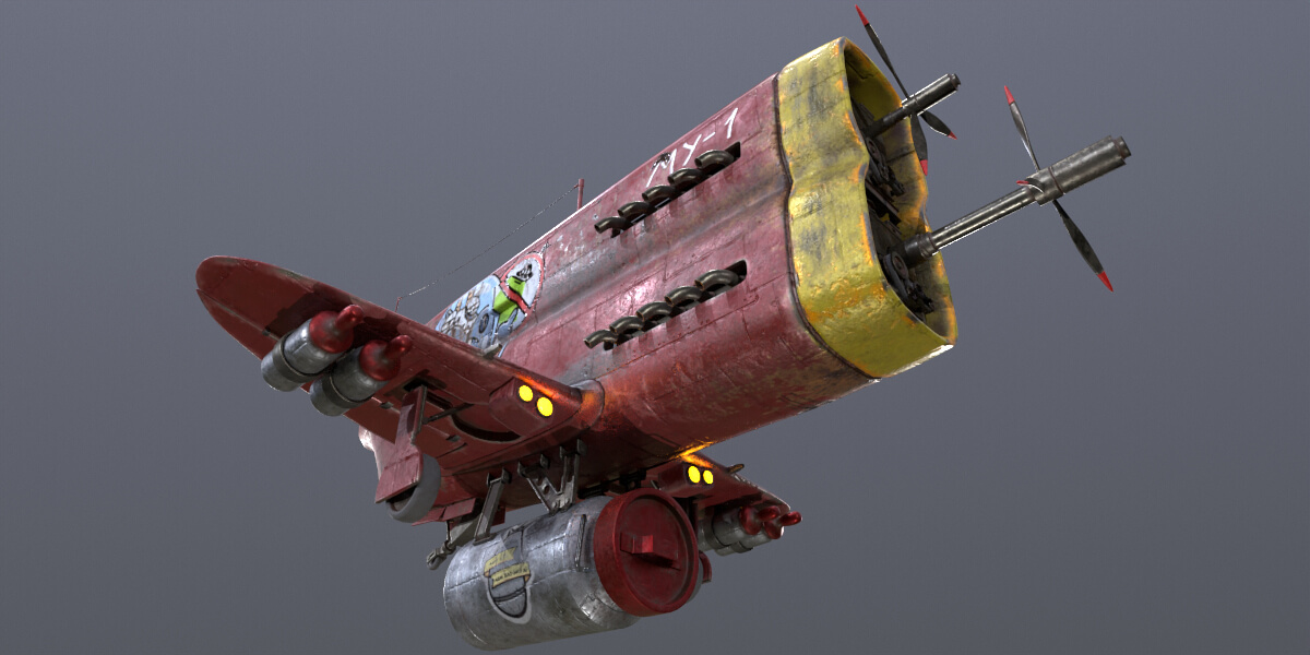 Set of Stylized Realistic Airplanes - 3D Model by 3D_Kod