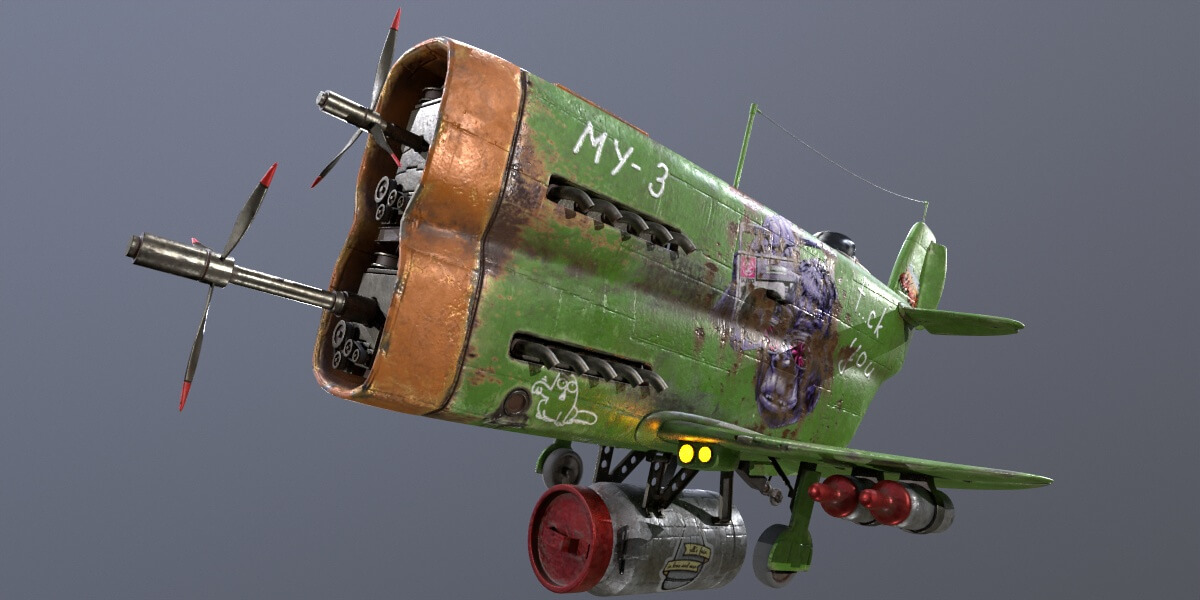 Set of Stylized Realistic Airplanes - 3D Model by 3D_Kod