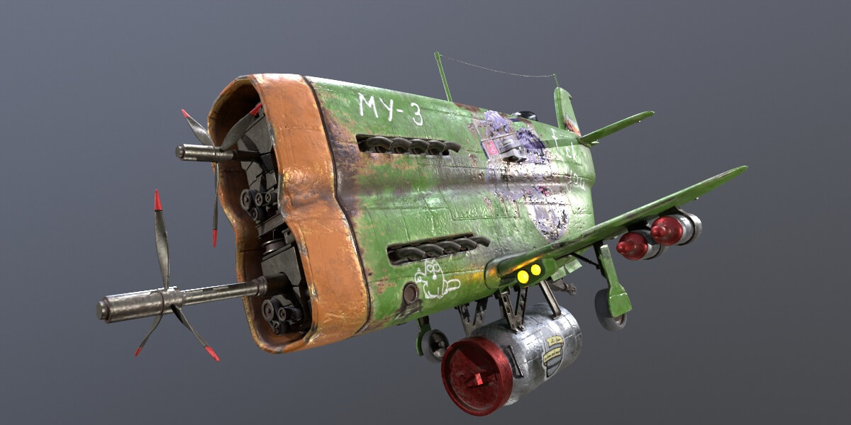 Set of Stylized Realistic Airplanes - 3D Model by 3D_Kod
