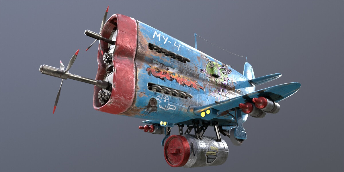 Set of Stylized Realistic Airplanes - 3D Model by 3D_Kod