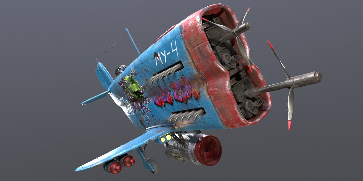 Set of Stylized Realistic Airplanes - 3D Model by 3D_Kod