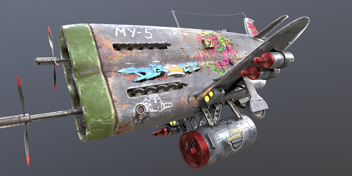 Set of Stylized Realistic Airplanes - 3D Model by 3D_Kod