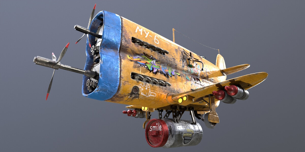 Set of Stylized Realistic Airplanes - 3D Model by 3D_Kod