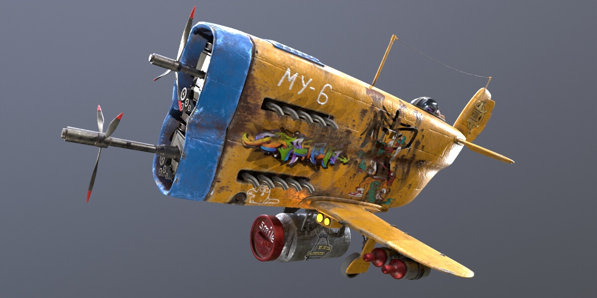 Set of Stylized Realistic Airplanes - 3D Model by 3D_Kod