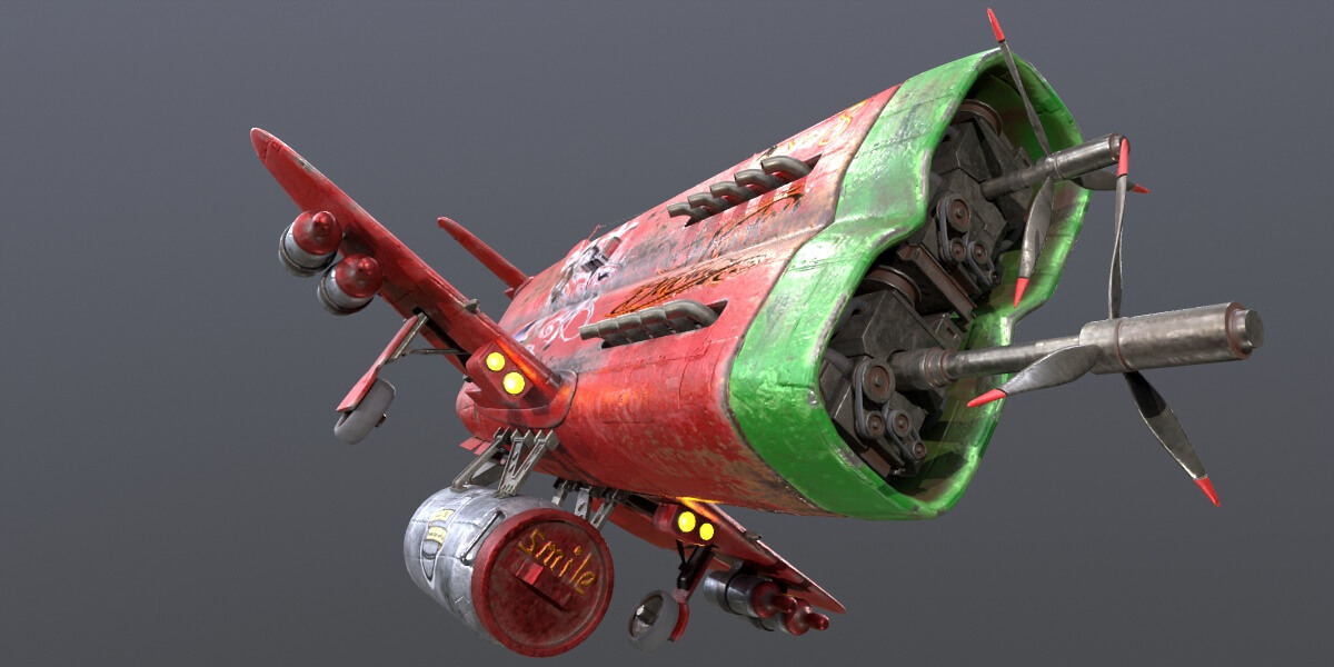 Set of Stylized Realistic Airplanes - 3D Model by 3D_Kod