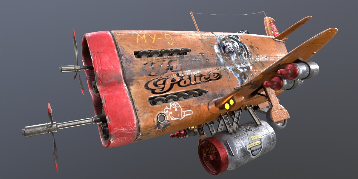 Set of Stylized Realistic Airplanes - 3D Model by 3D_Kod