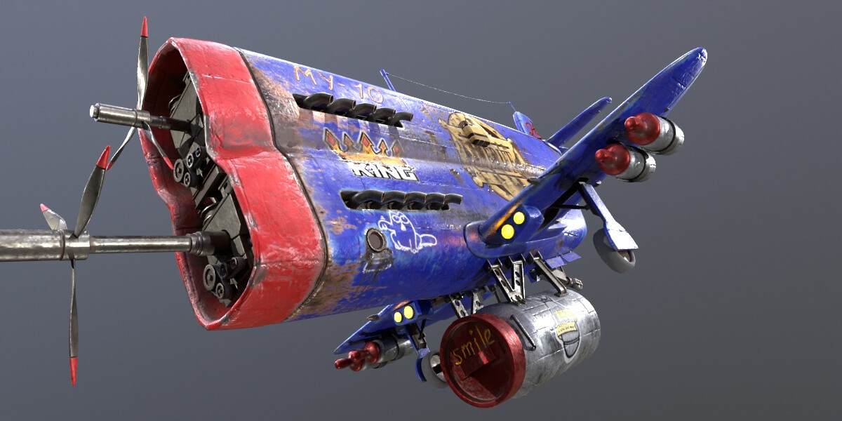 Set of Stylized Realistic Airplanes - 3D Model by 3D_Kod