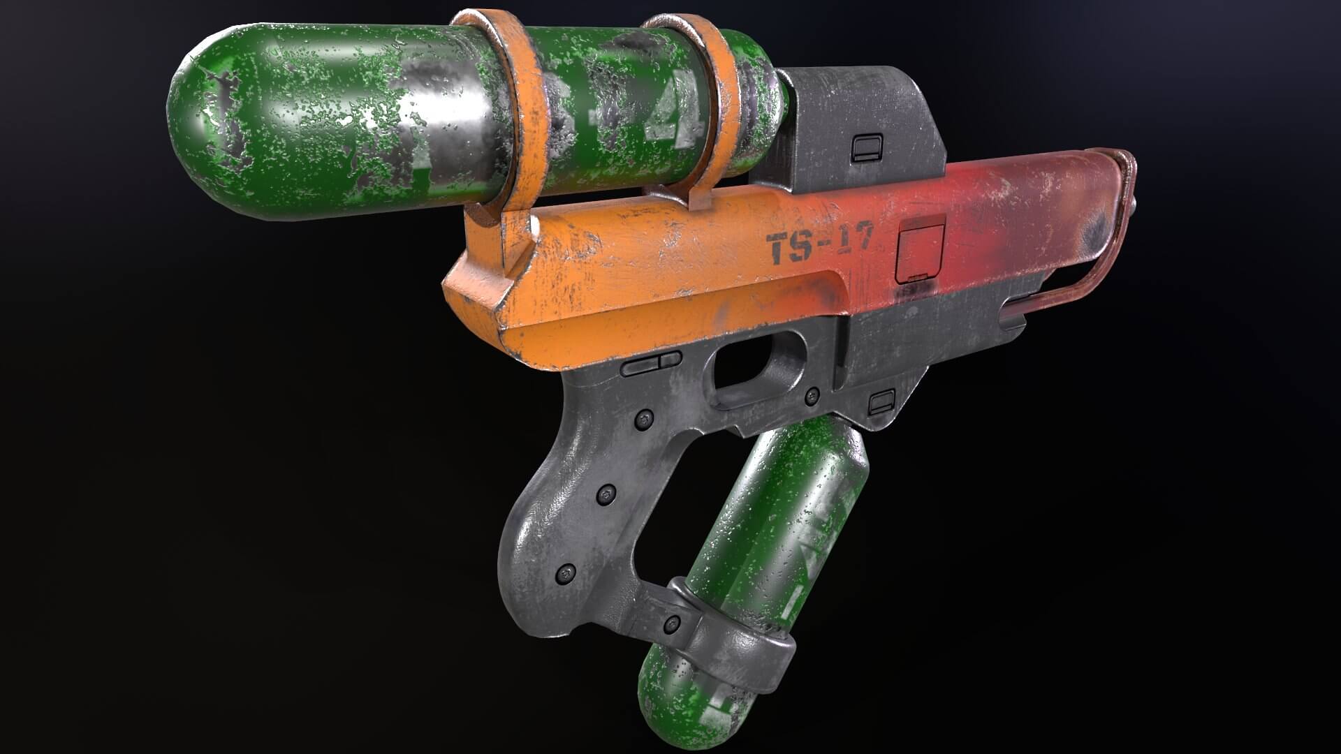 Stylized Air Gun - 3D Model by 3D_Kod
