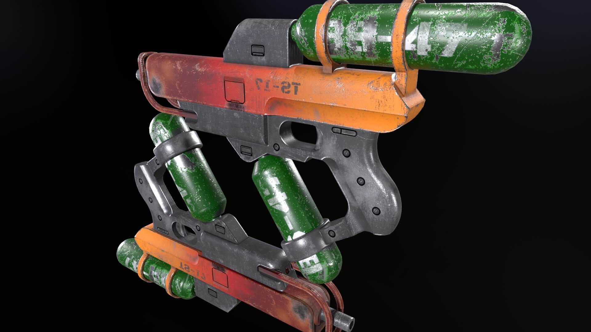 Stylized Air Gun - 3D Model by 3D_Kod