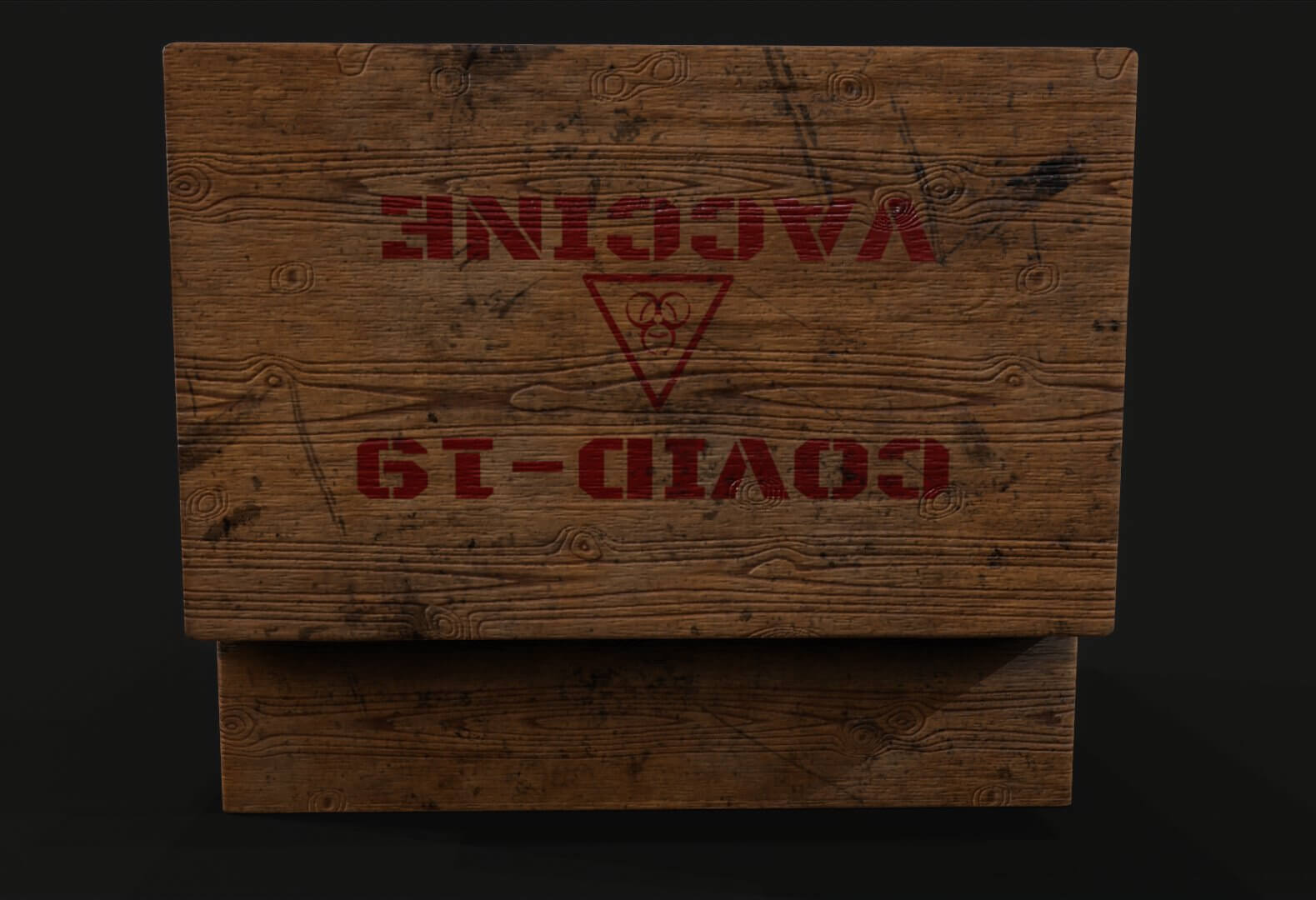 Stylized Box with Covid-19 Virus and Vaccines 3D Model by 3D_Kod