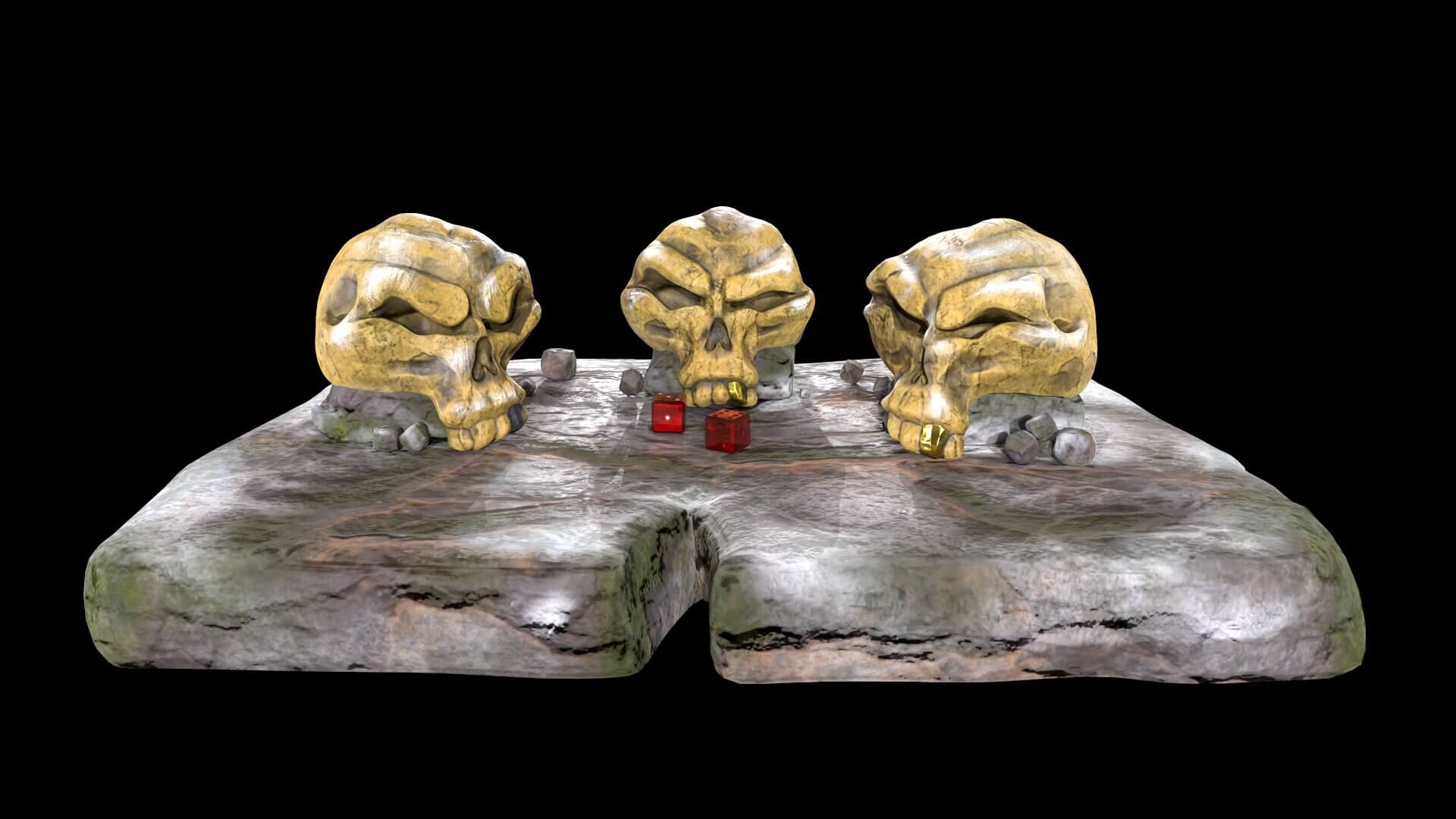 Stylized Magic Skulls - 3D Model by 3D_Kod