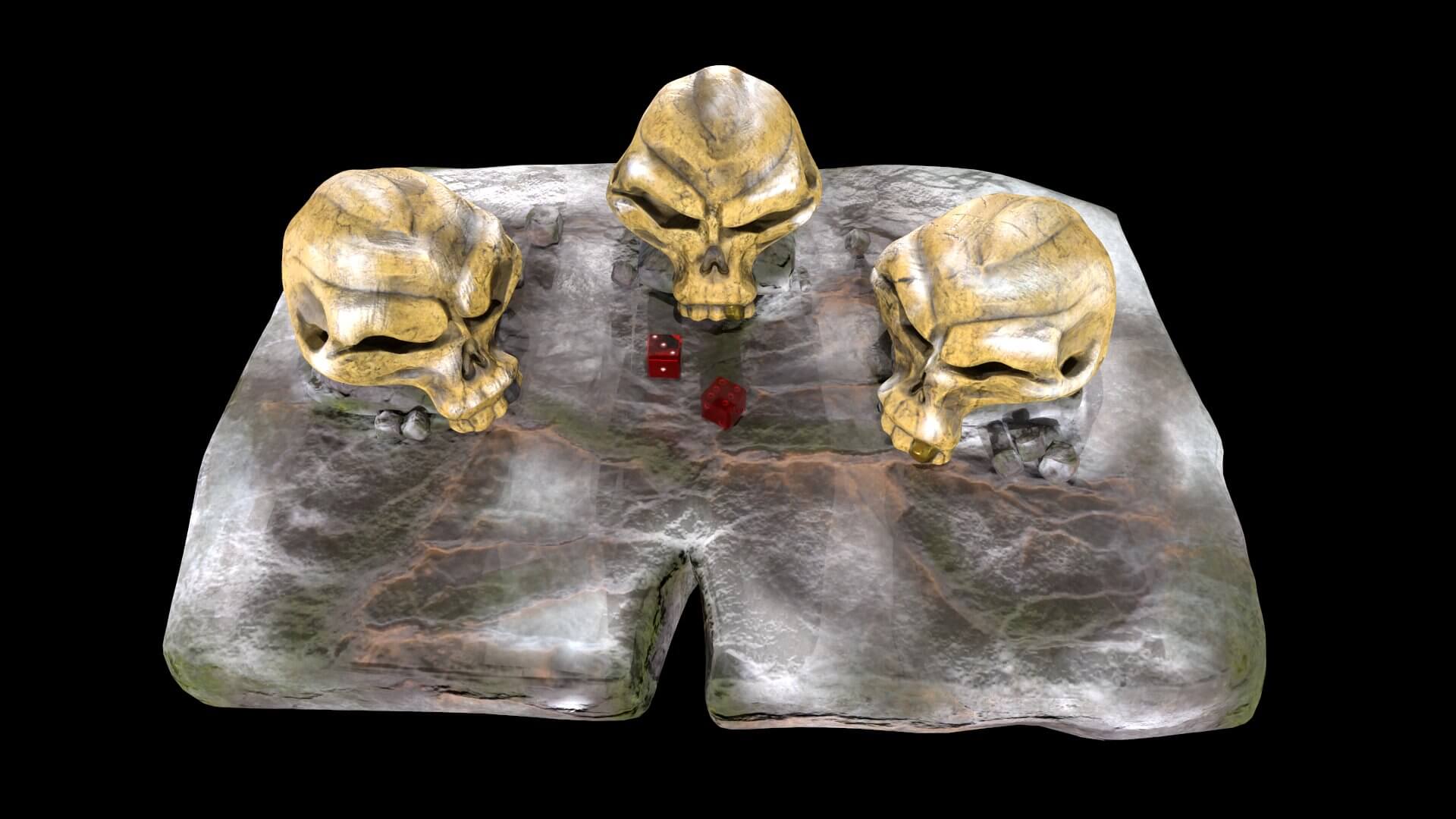 Stylized Magic Skulls - 3D Model by 3D_Kod